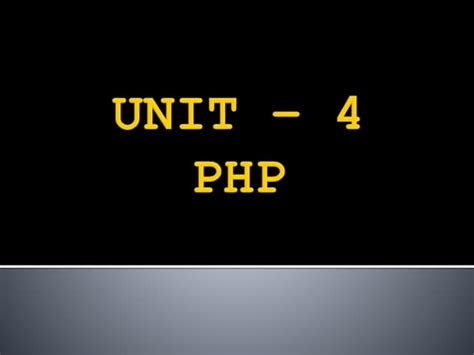 Php Ppt