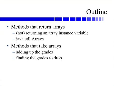 Arrays And Methods Ppt Download
