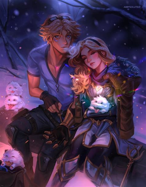Lux Ezreal And Poro League Of Legends Drawn By Abbyabbysolutely