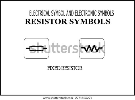 Simple Vector Set Resistor Symbol Variabel Stock Vector Royalty Free 2271826291 Shutterstock