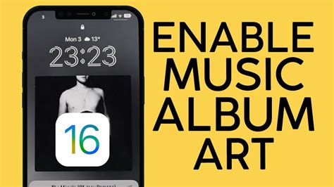 how to enable full screen music art on iphone lock screen ios 16 2022