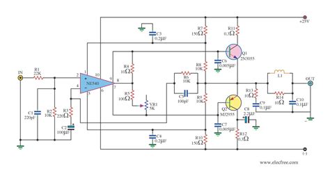 Class B Audio Amplifier Circuit Diagram Circuit Diagram