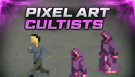 Pixel Art Evil Cultist Gamedev Market