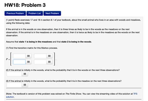 Solved HW18 Problem 3 Previous Problem Problem List Next Chegg Com