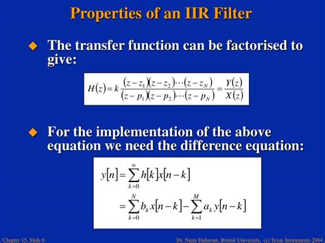 ppt chapter 15 infinite impulse response iir filters powerpoint