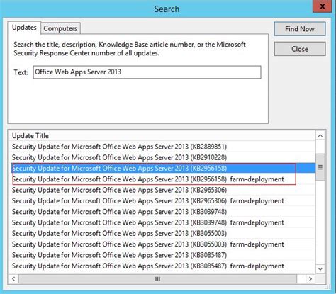 Apply Software Update To Sharepoint And Owa Server Sharepoint Stack