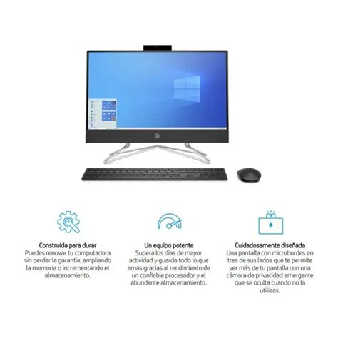 Computadora De Escritorio Hp Aio De 22 Pulgadas Celeron 4gb Ram