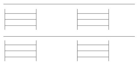 Blank Drum Chart With 4 Drum Notation Staffs Easy Drum Chart