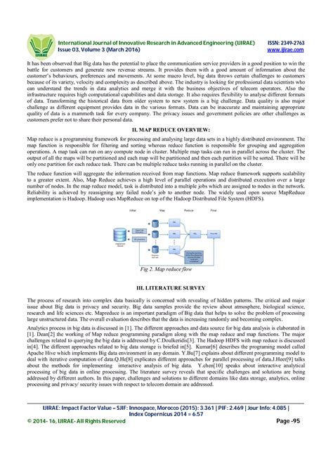 Managing Big Data Using Hadoop Map Reduce In Telecom Domain Pdf