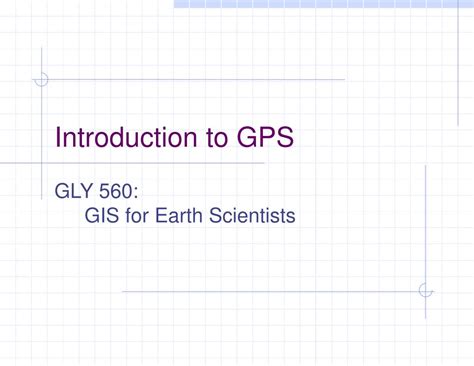 PPT Introduction To GPS PowerPoint Presentation Free Download ID 5630456
