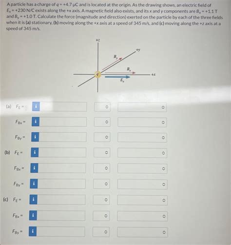 solved a particle has a charge of q 4 7μc and is located at