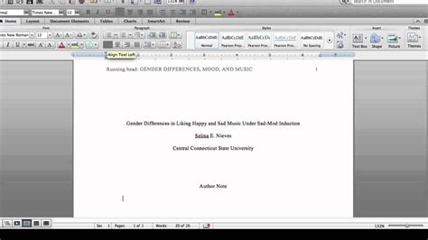 Apa Format Tutorial Title Page Youtube