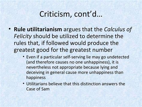 Unit 4 Utilitarian Ethics Ppt