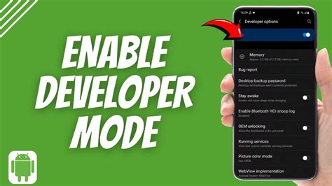 how to enable developer mode in android device youtube