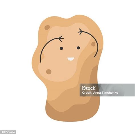 귀여운 만화 재미 있는 감자와 어린이 건강 영양 개념의 벡터 그림입니다 아기 야채 캐릭터 또는 마스코트 0명에 대한 스톡 벡터 아트 및 기타 이미지 Istock