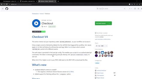 Configure Checkout Action Kodekloud Notes