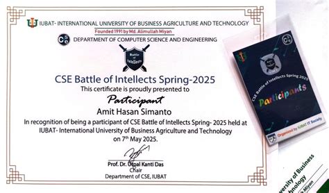 It Was My First Time Participating In A Programming Contest And It Was A Amit Hasan Simanto