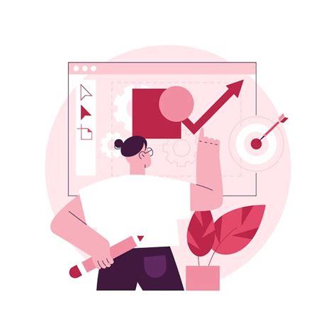 Stratégie De Conception Illustration Vectorielle De Concept Abstrait Vecteur Premium