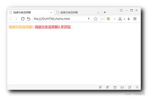 【css】css 复合选择器 ④ 链接伪类选择器 Alink 默认样式 Avisited 已访问样式 Ahover 鼠标移动样式 Aactive 选定链接样式