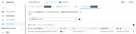 Vertex Ai Pipelines で Scheduler Api がプレビューになりました