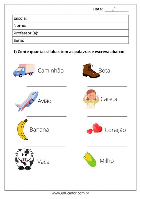 30 Atividades De Alfabetização Para 2º Ano Educador