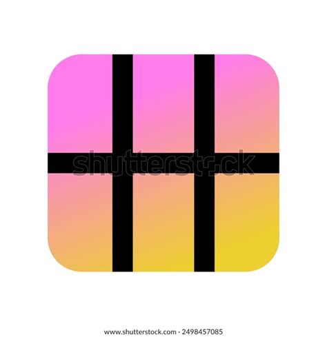 Editable Vector Table Grid View Icon Stock Vector Royalty Free