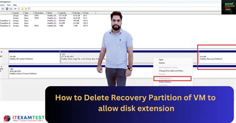How To Delete Recovery Partition Of Vm To Allow Disk Extension Ctxcloud