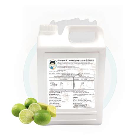 TC KUMQUAT LEMON SYRUP KG Mr Bubble Tea Malaysia
