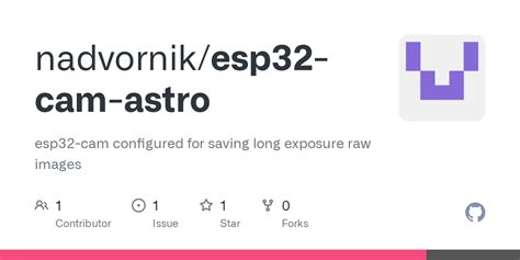 Github Nadvornik Esp32 Cam Astro Esp32 Cam Configured For Saving