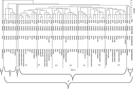 Dendrogram Showing Clonal Relationship Between Clinical Isolates Of