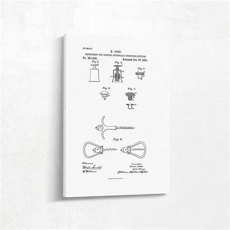 Instrument For Opening Internally Stoppered Bottles Great Canvas Arts