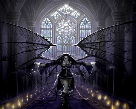 Anime Gothic Angel Wallpaper Wallpapersafari