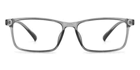 Boris Rectangle Grey Glasses For Men Lensmart