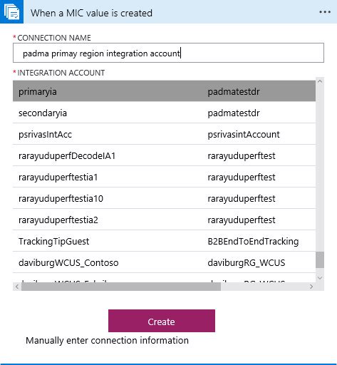 통합 계정에 관한 재해 복구 azure logic apps microsoft learn