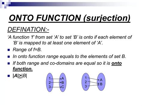 Onto One To One Functionppt Programming Languages Computing