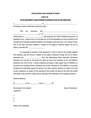 Name Change Application Form Fill Online Printable Fillable Blank PdfFiller