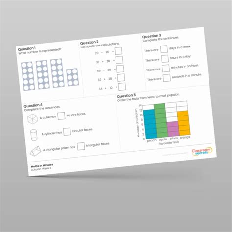 Autumn Week 3 Maths In Minutes Resource Classroom Secrets