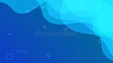 Abstract Colorful Blue Shapes Presentation Background Gradient Dynamic Lines Background Stock