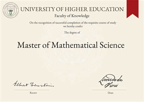 Master Of Mathematical Science Mms