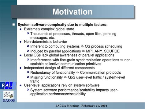 Ppt A New Approach In The System Software Design For Large Scale Parallel Computers Powerpoint