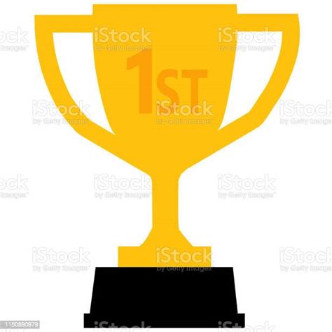 흰색 바탕에 트로피 아이콘입니다 플랫 스타일입니다 웹 사이트 디자인 로고 앱 Ui에 대 한 트로피 아이콘입니다 트로피 컵 기호입니다 금 금속에 대한 스톡 벡터 아트 및 기타