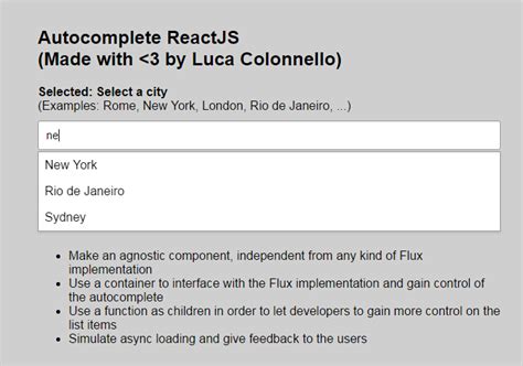 React Scrollable List
