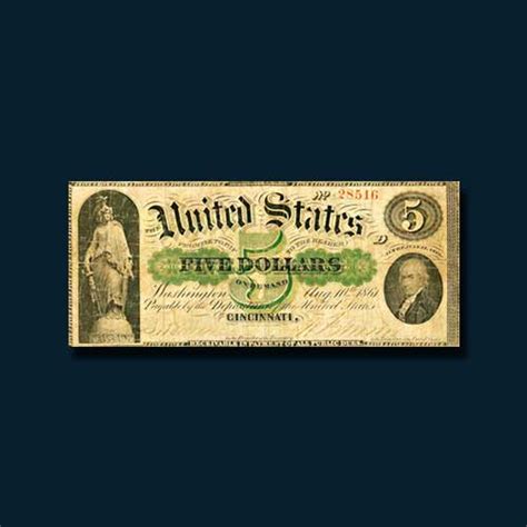 History Of The Green Ink Used On The 1861 Greenback Notes Mintage World