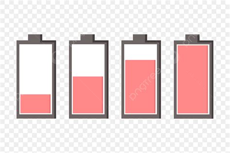 빨간색 배터리 일러스트 Ppt 빨간 배터리 Ppt Png 일러스트 및 Psd 이미지 무료 다운로드 Pngtree