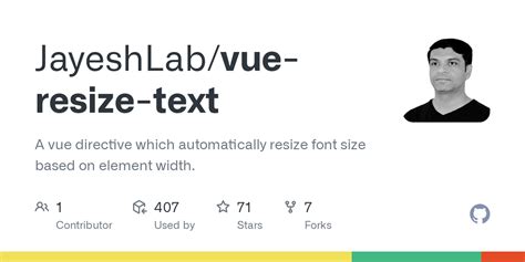 GitHub JayeshLab Vue Resize Text A Vue Directive Which Automatically Resize Font Size Based