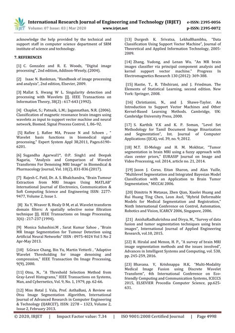Irjet An Efficient Approach For Multi Modal Brain Tumor Classification Using Texture Features