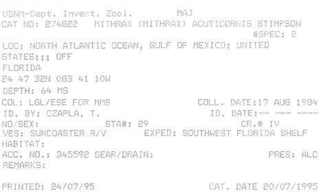 Mithrax Mithrax Acuticornis Smithsonian Institution