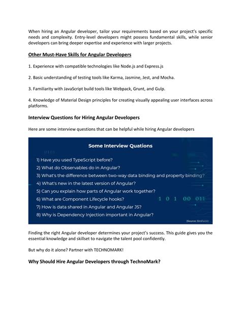 Hiring Angular Developers Key Skills To Considerpdf