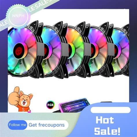 Hupo เคสคอมพิวเตอร ์ Pc พัดลมระบายความร ้ อน Rgb ปรับ 120 มม เงียบ Shopee Thailand