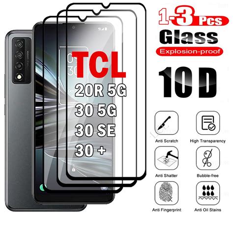 ขายดี ฟิล์มกระจกนิรภัยกันรอยหน้าจอ Hd สําหรับ Tcl 20 R 5g 20r Tcl 30 5g 30se 30 1 3 ชิ้น